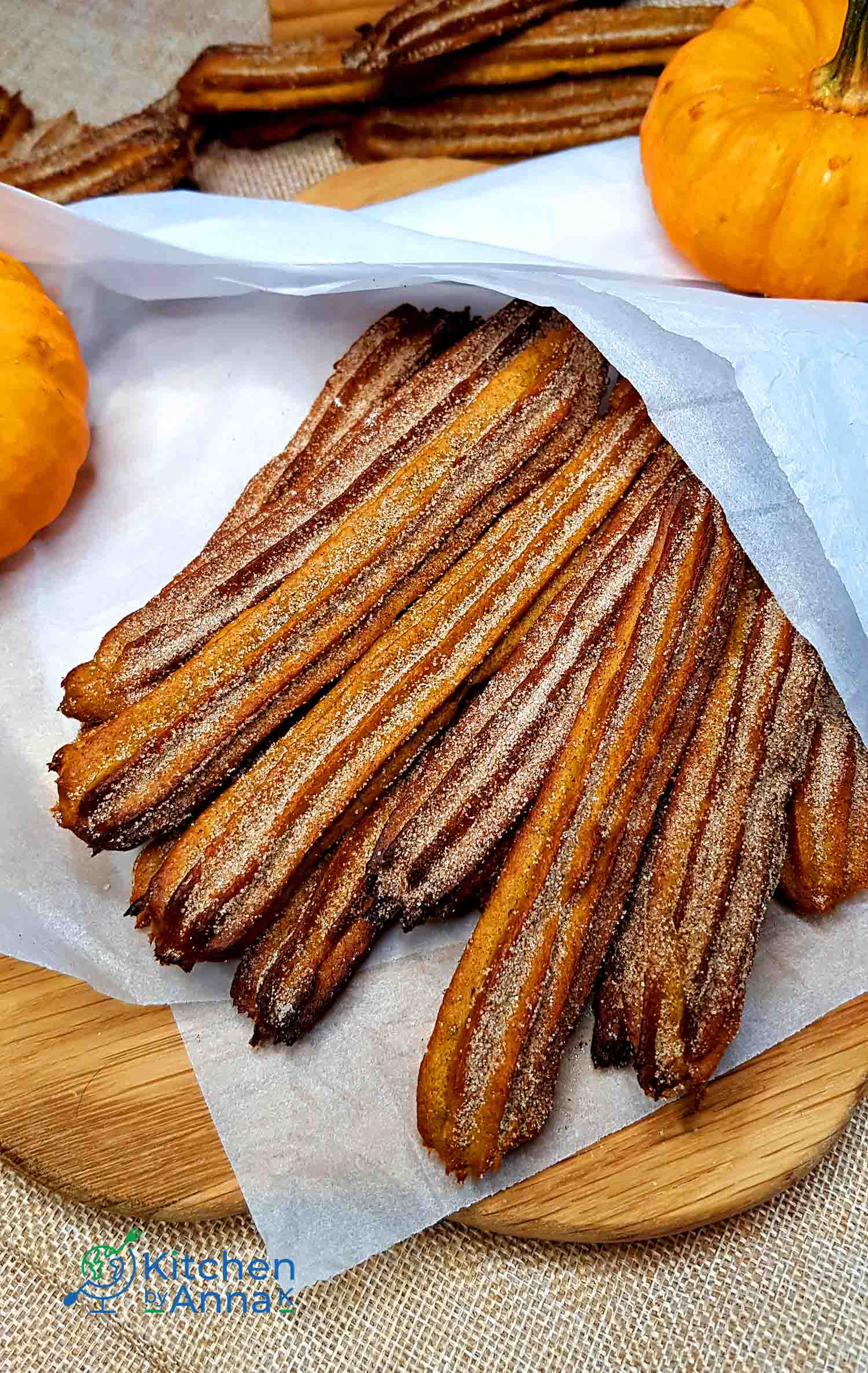 Baked pumpkin churros